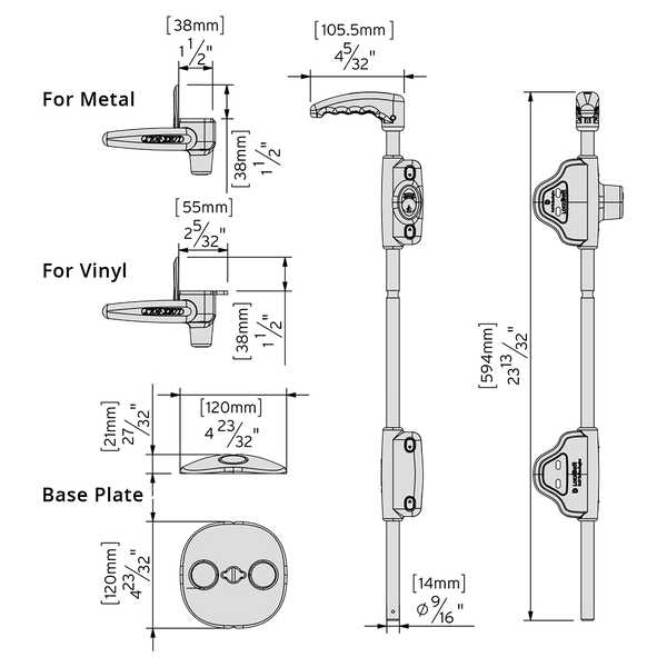 LokkBolt® Premium Drop-Bolt - D&D Technologies AU